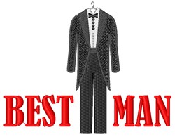 Tux with Tails Embroidery Design | EmbroideryDesigns.com