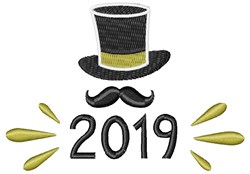 New Year 2019 Embroidery Design | EmbroideryDesigns.com