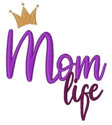 Mom Life Embroidery Design | EmbroideryDesigns.com