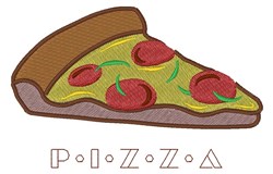 Pizza Embroidery Design | EmbroideryDesigns.com
