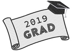 2019 Grad Embroidery Design | EmbroideryDesigns.com