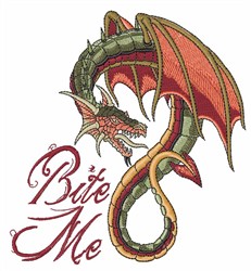 Bite Me Embroidery Design | EmbroideryDesigns.com