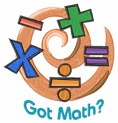 Free Got Math Embroidery Design | EmbroideryDesigns.com