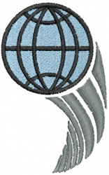 Moving World Embroidery Design | EmbroideryDesigns.com