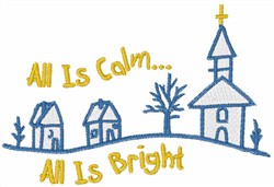 All Is Calm Embroidery Design | EmbroideryDesigns.com