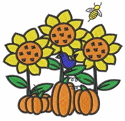 Autumn Harvest Embroidery Design | EmbroideryDesigns.com