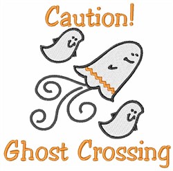 Ghost Crossing Embroidery Design | EmbroideryDesigns.com