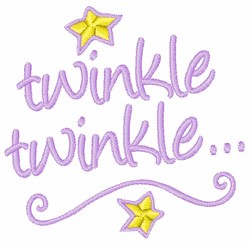 Twinkle Twinkle Embroidery Design | EmbroideryDesigns.com