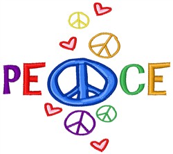 Peace Embroidery Design | EmbroideryDesigns.com