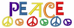 Peace Embroidery Design | EmbroideryDesigns.com