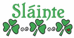 Slainte Embroidery Design | EmbroideryDesigns.com
