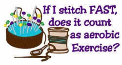 Sewing Workout Embroidery Design | EmbroideryDesigns.com