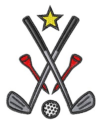 Golf Logo Embroidery Design | EmbroideryDesigns.com