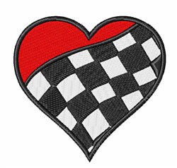 Racing Heart Embroidery Design | EmbroideryDesigns.com