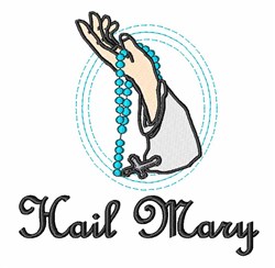 Hail Mary Embroidery Design | EmbroideryDesigns.com