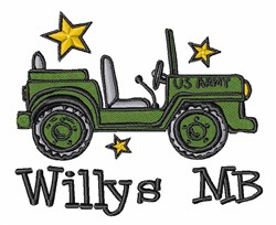 Willys MB Embroidery Design | EmbroideryDesigns.com