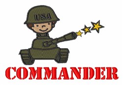 Commander Embroidery Design | EmbroideryDesigns.com