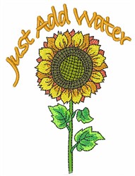 Just Add Water Embroidery Design | EmbroideryDesigns.com