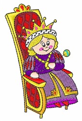 Young Queen Embroidery Design | EmbroideryDesigns.com