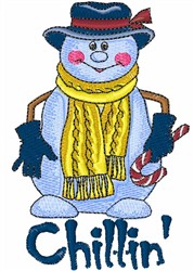 Chillin Embroidery Design | EmbroideryDesigns.com