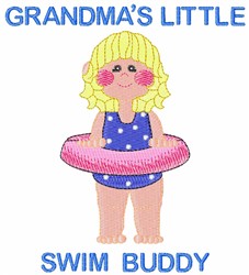 Swim Buddy Embroidery Design | EmbroideryDesigns.com