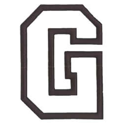 3D G Embroidery Design | EmbroideryDesigns.com