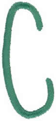 Kids lowercase c Embroidery Design | EmbroideryDesigns.com