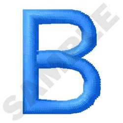 Upper Case B Embroidery Design | EmbroideryDesigns.com