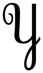 Script Letter Y Embroidery Design | EmbroideryDesigns.com