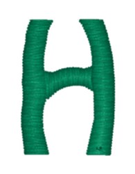 Alphabet H Embroidery Design | EmbroideryDesigns.com