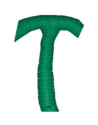 Alphabet T Embroidery Design | EmbroideryDesigns.com