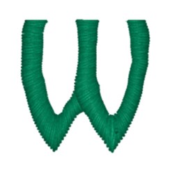 Alphabet W Embroidery Design | EmbroideryDesigns.com