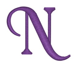 Letter N Embroidery Design | EmbroideryDesigns.com