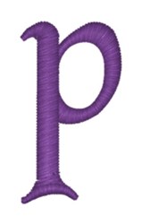 Small Letter P Embroidery Design | EmbroideryDesigns.com
