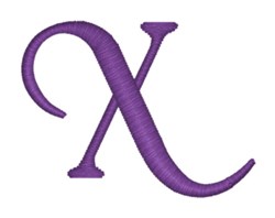 Letter X Embroidery Design | EmbroideryDesigns.com