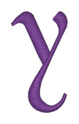 Sm. Letter Y Embroidery Design | EmbroideryDesigns.com