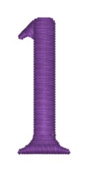 Number 1 Embroidery Design | EmbroideryDesigns.com
