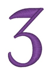 Number 3 Embroidery Design | EmbroideryDesigns.com