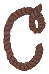 Letter C Embroidery Design | EmbroideryDesigns.com