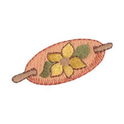 Hair Clip Embroidery Design | EmbroideryDesigns.com
