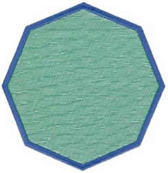 Filled Octagon Embroidery Design | EmbroideryDesigns.com