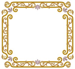 Scroll Border Embroidery Design | EmbroideryDesigns.com