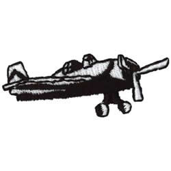 Fighter Plane Embroidery Design | EmbroideryDesigns.com