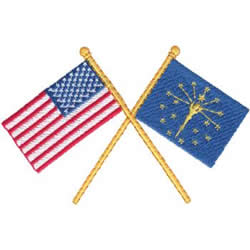 USA & Indiana Embroidery Design | EmbroideryDesigns.com