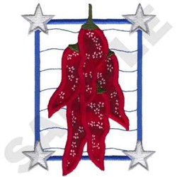 Chili Peppers Applique Embroidery Design | EmbroideryDesigns.com