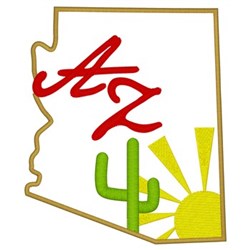 Arizona Embroidery Design | EmbroideryDesigns.com