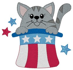 USA Kitty Embroidery Design | EmbroideryDesigns.com