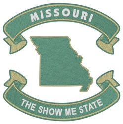 Missouri Nickname Embroidery Design | EmbroideryDesigns.com