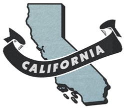 California Ribbon Embroidery Design | EmbroideryDesigns.com