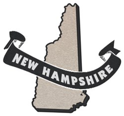 New Hampshire Ribbon Embroidery Design | EmbroideryDesigns.com